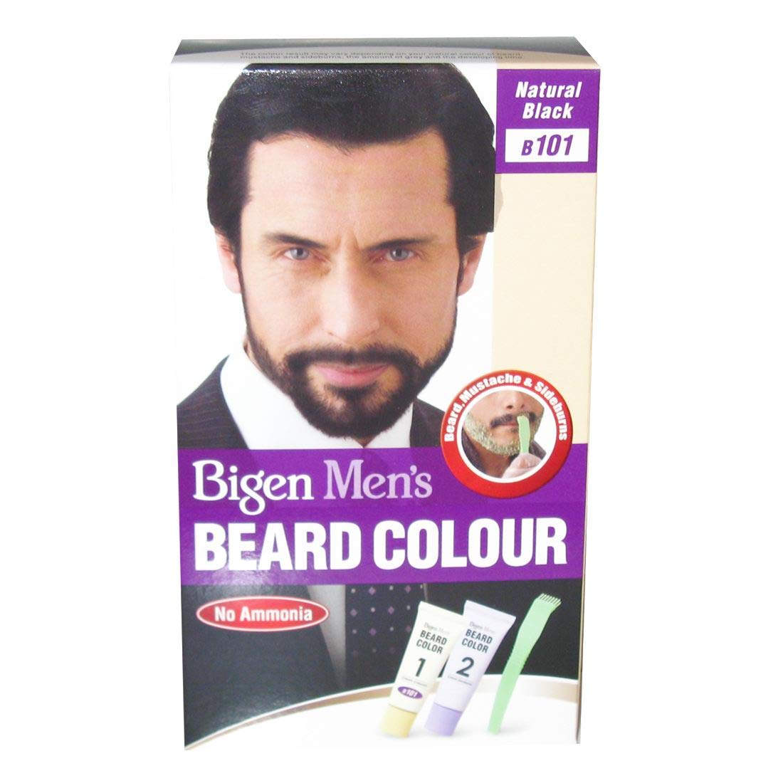 Bigen Beard Color B101 Black Cream Kit – ePalmairamart